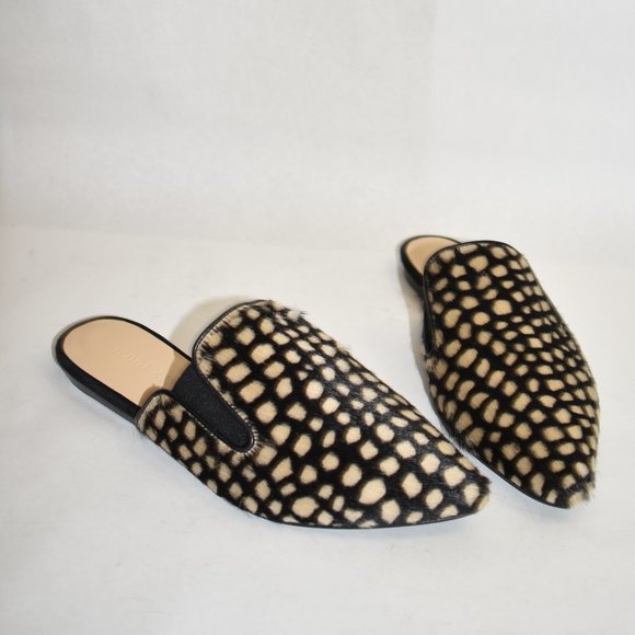 Jenni Kayne | Shoes | 50 Jenny Kayne Calf Hair Honey Giraffe Mule Slide ...